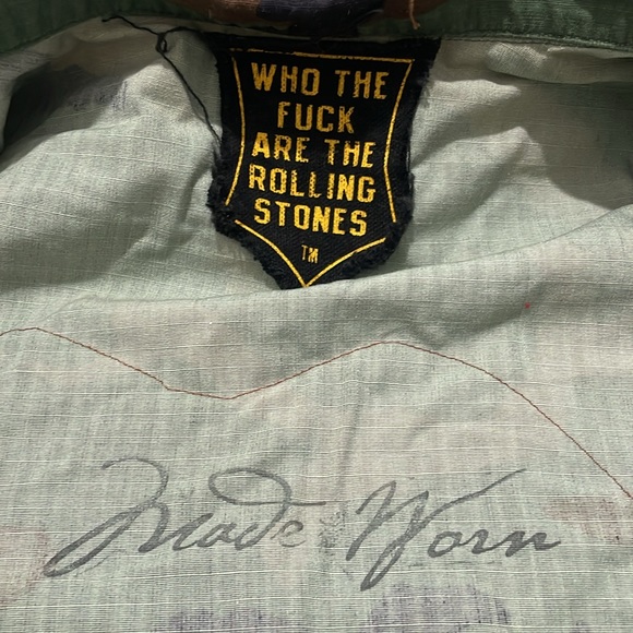 MadeWorn | Jackets & Coats | Made Worn Rolling Stones Camo Jacket ...